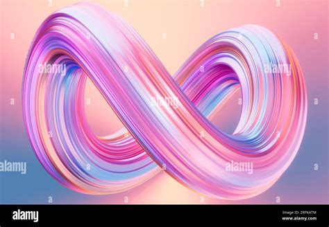 Abstract Gradient Curve Background 3d Rendering Digital Drawing Stock