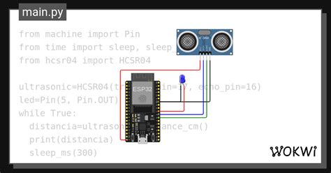 Sensor Distanciaultrasonido Wokwi Esp32 Stm32 Arduino Simulator