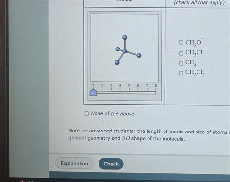 Solved Check All That Apply Ch3o Ch3clch4ch2cl2none Of The
