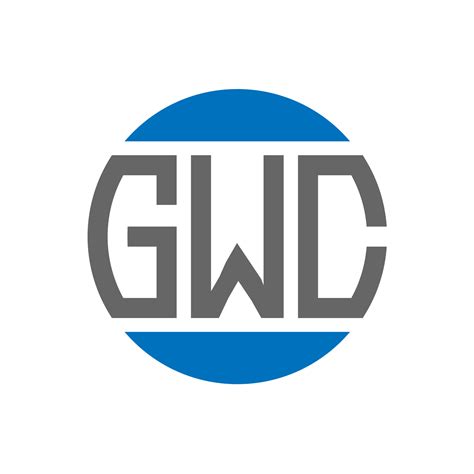 Gwc Letter Logo Design On White Background Gwc Creative Initials
