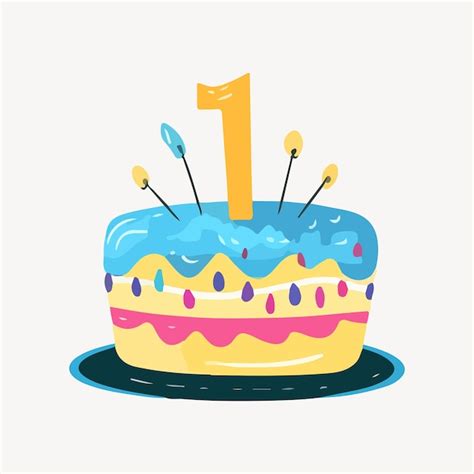 Premium Vector Birthday Cake Illustration Vector