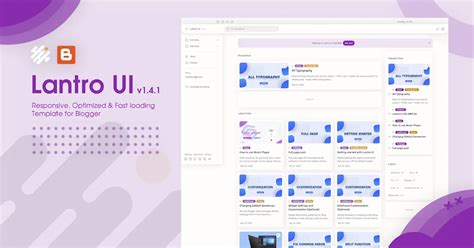 Lantro UI V1 4 1 Responsive Optimized Fast Blogger Template Free
