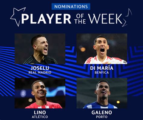 Di María E Galeno Na Corrida Ao Prémio De Jogador Da Semana Da Liga Dos