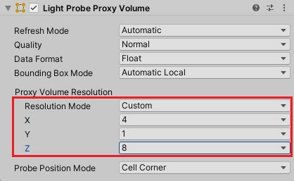 光照探针代理体 Light Probe Proxy Volume 组件 Unity 手册