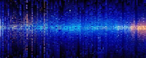 Premium Photo Wide Panoramic Representation Of A Flowing Binary Code Stream In A Vibrant Neon