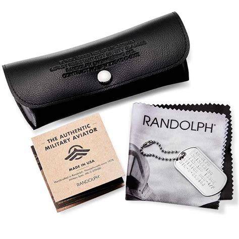 Randolph Military Aviator Special Edition Sunglasses Matte Chrome Frame