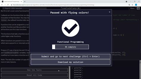 Functional Programming 224 Understand Functional Programming Terminology Freecodecamp