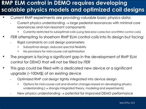 Ppt Edge Localized Mode And Pedestal Control Using Resonant Magnetic Perturbations Powerpoint