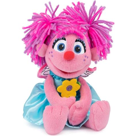Sesame Street Abby Cadabby Holding Flower Soft Toy 28cm Jasnor