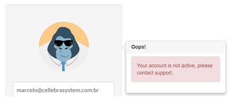 Your Account Is Not Active Please Contact Support · Issue 324