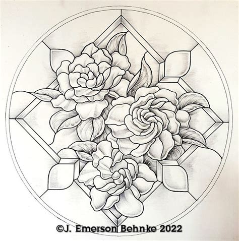 Gardenias Etsy Italia In 2022 Stained Glass Patterns Free Stained