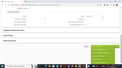 Start Visit In The Registration Page Ask Openmrs Openmrs Talk