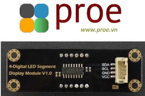 4 digital led segment display module green Điện tử proe