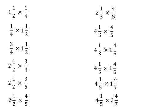 Multiplying With Mixed Number Fractions Variation Theory