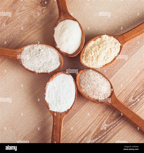 Types Of Flour Stock Photo Alamy