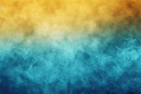 Yellow To Blue Gradient Fog With Paper Texture Premium Ai Generated Image