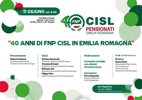 Sindacato Pensionati Cisl Fnp Emilia Romagna Anni E Non Dimostrarli CISL Emilia Romagna