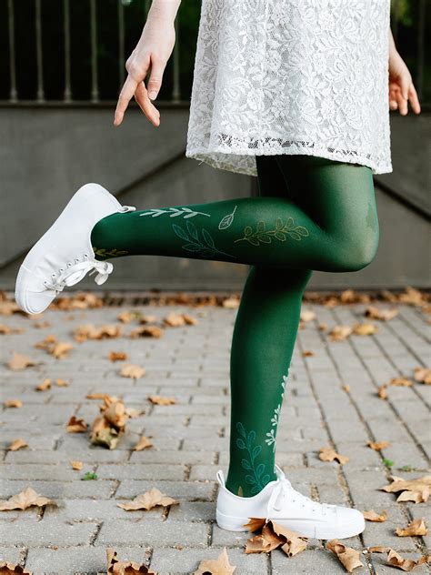 Nylon Tights Autumn Leaves Dedoles