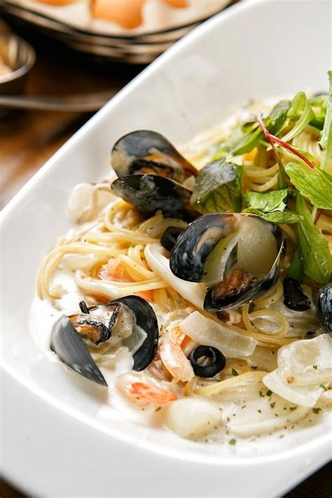 유토이미지 해산물크림파스타