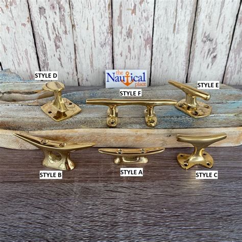 Solid Brass Cleats Cabinet Handle Hardware Nautical Wall Hooks