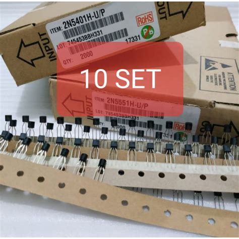 Jual Transistor 2n5401 2n5551 Transistor Npn 2n 5401 Pnp 2n 5551 To
