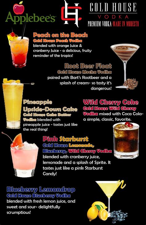 Applebee Drink Menu
