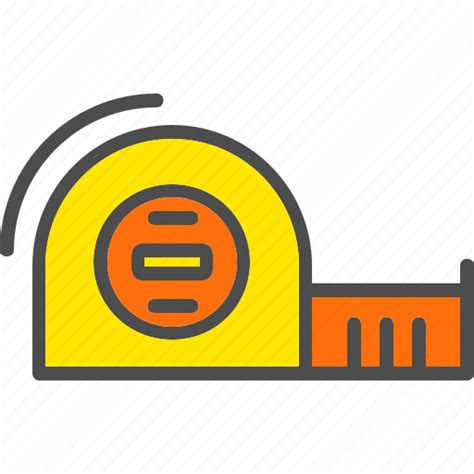Construction Measure Measurement Measuring Tape Tool Icon