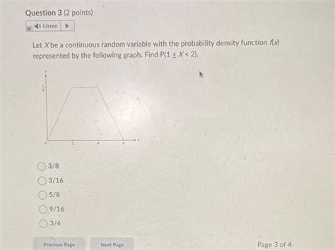 Solved Let X Be A Continuous Random Variable With The Chegg