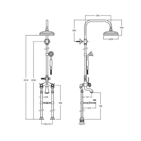 Diagrama Instalacion De Tuberia Para Regadera De Baño Diagr