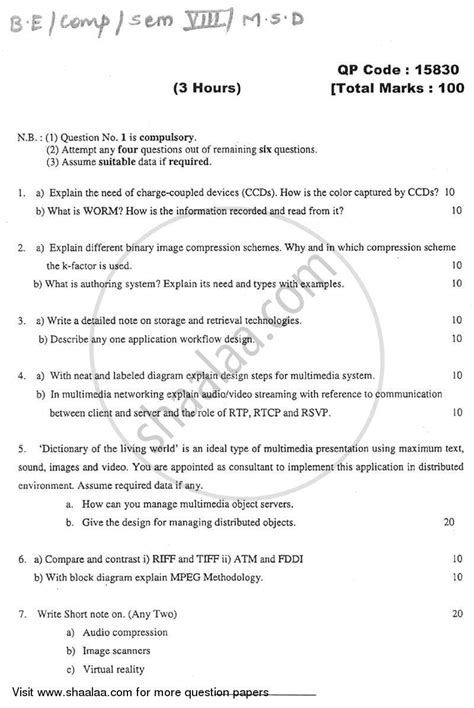 Multimedia System Design 2014 2015 BE Computer Engineering Semester 8