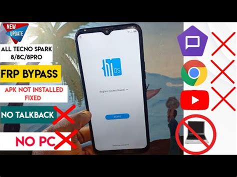 Tecno Spark Kg Kg Frp Bypass Android No Talkback Apk Not Installed Fix Without Pc