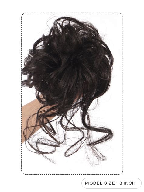 Short Curly Synthetic Hair Bun With Claw Shein