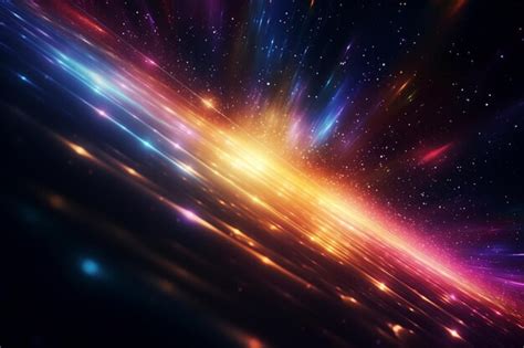 premium ai image abstract light trails creating a dazzling visual s