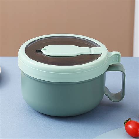 Mveomtd Microwave Ramen Bowl With Lid Microwave Ramen Cooker Noodle Or
