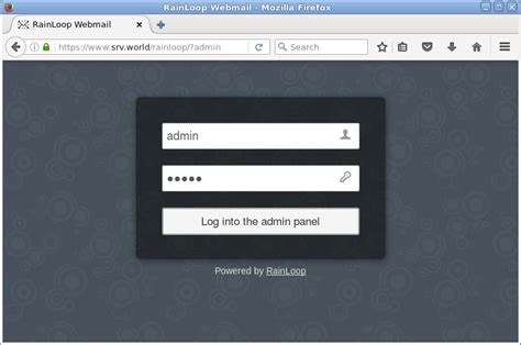 CentOS 7 Apache Httpd WebMail RainLoop Server World
