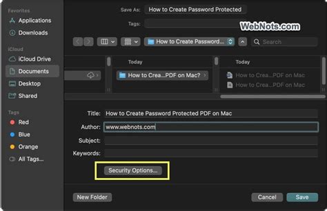How To Convert Any File To A Password Protected Pdf On Mac Webnots