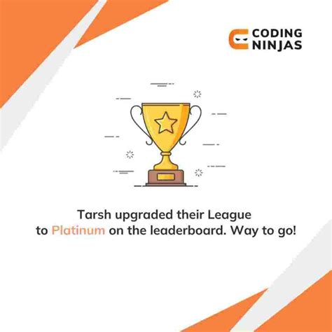 Tarsh Pathak On Linkedin Codingninjas Achievements