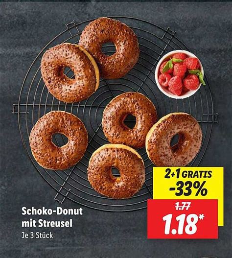 Schoko Donut Mit Streusel Angebot Bei Lidl Prospekte De