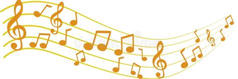 Music Notes Wave Curve Musical Signs Sound Wave Line Symbol Acoustic