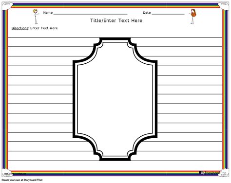 Ilustrirana Priča Krajolik U Boji 3 Storyboard