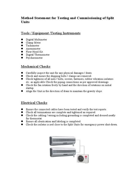 Testing And Commissioning Split Ac Pdf