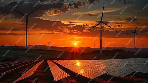 Modulos Fotovoltaicos Usina De Energia Solar Com Turbinas Eólicas