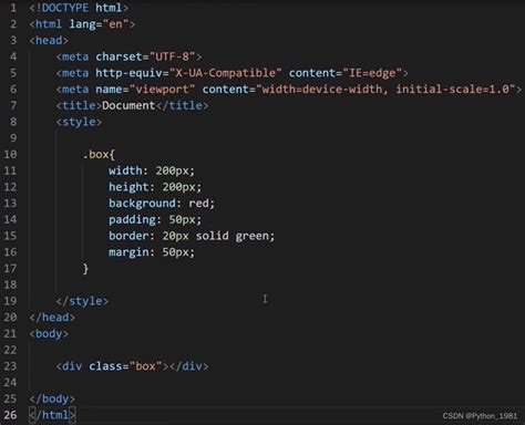 Css 怪异盒子模型 Csdn博客