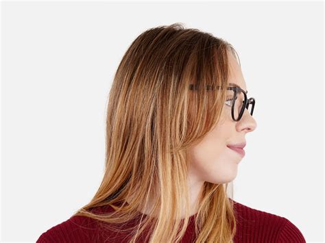 Toft 2 Matte And Dark Black Full Rim Round Glasses Specscart®