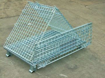 Op Zwaar Werk Berekende Gegalvaniseerde Vouwbare De Palletkooi Van Het