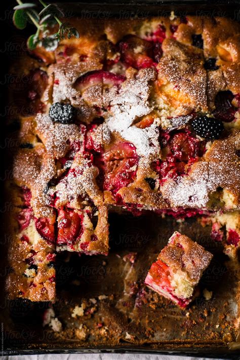 Various Summer Fruit Cake Baked By Stocksy Contributor Natasa Kukic