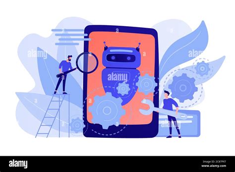 Chatbot App Development Concept Vector Illustration Stock Vector Image And Art Alamy