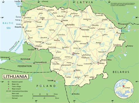 Lithuania Free Vector Map Lithuania Adobe Illustrator Download Now