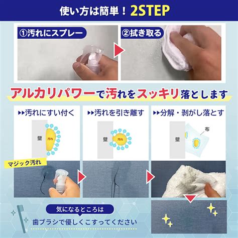 【楽天市場】[本日最大700円off ポイント10倍] 壁紙 マジカルクリーナー スプレー 3s 壁紙 汚れ 落とし 最強 クロス 汚れ落とし 壁紙クリーナー ヤニ 取り 洗剤 手垢 手あか