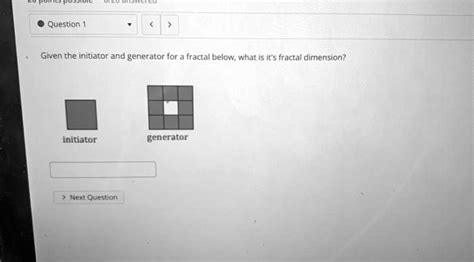 Question Given The Initiator And Generator For Ractal Below What Is It